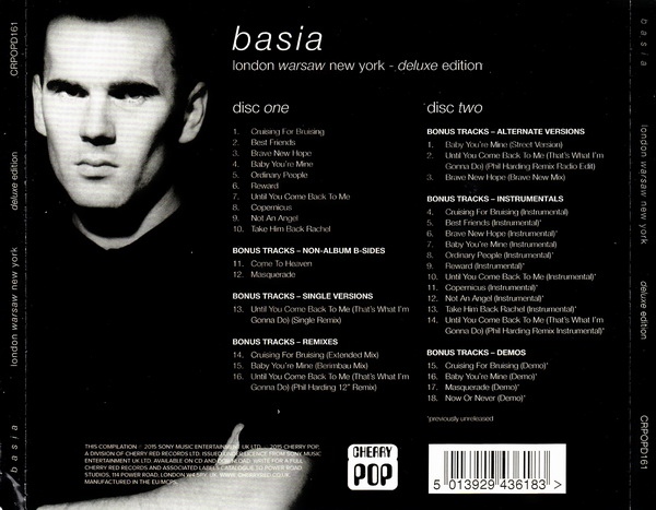 MUSICOLLECTION: BASIA - London Warsaw New York (Expanded Edition) 1990 ...