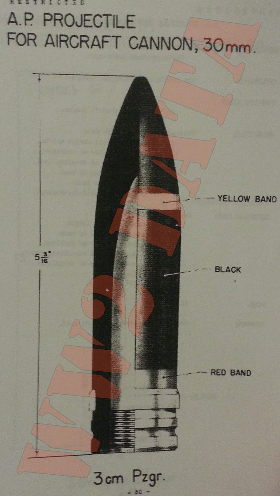 30mm Cannon Round