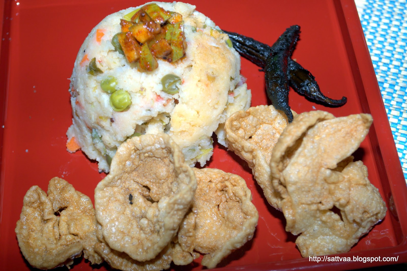 Sattvaa: Akki Sandige (Rice sandige) - home made and a pictorial