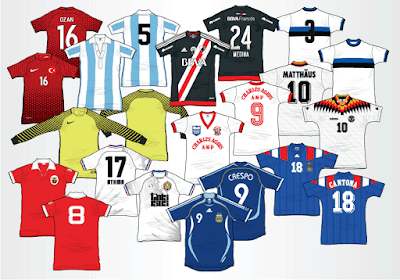 Football teams shirt and kits fan: 2017