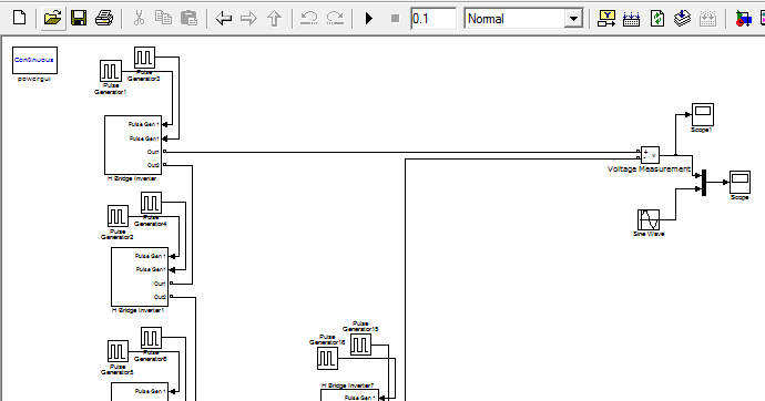 9 Level Cascaded Multilevel Inverter Simulation (Simulink)