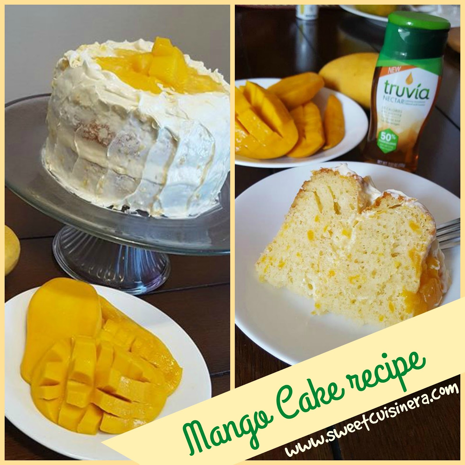 The Sweet Cuisinera: Easy Mango Cake Recipe