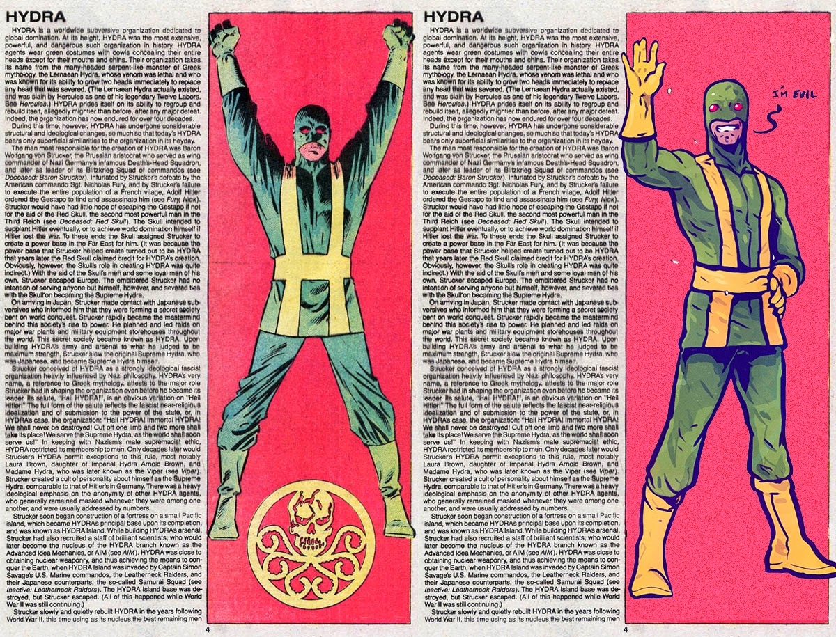 The Official Handbook to the Marvel Universe - REDUX Edition: HYDRA by ...
