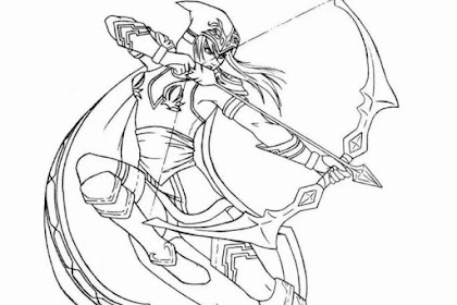 Gambar Mewarnai Mobile Legends - gambarkakak