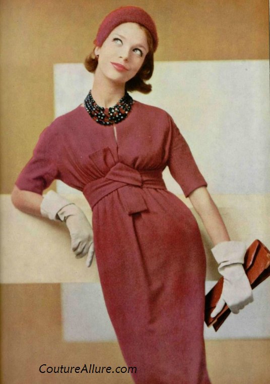 Couture Allure Vintage Fashion: Paris Couture Day Dresses and Suits - 1958