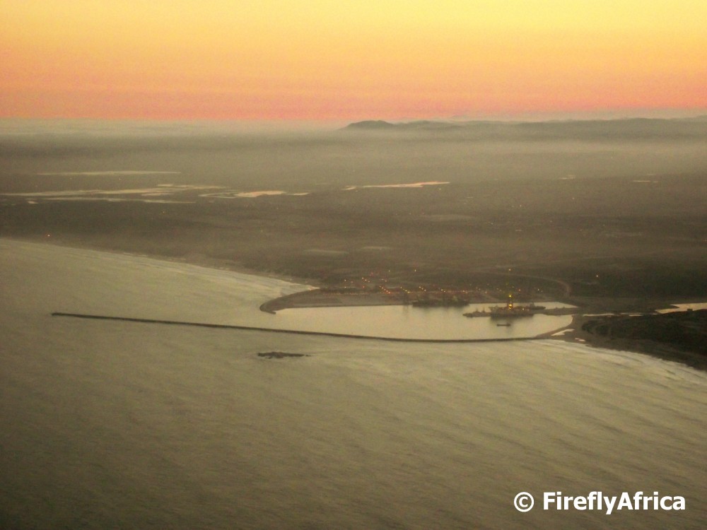 Port Elizabeth Daily Photo: Coega Harbour aerial at sunset