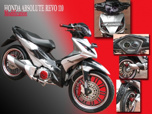 gambar modifikasi motor: Ini dia HONDA REVO 110 CC modifikasi ala AHM