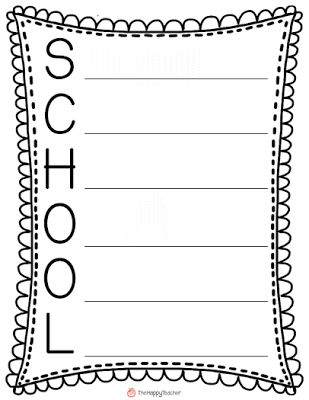 Back to School Printables | TheHappyTeacher