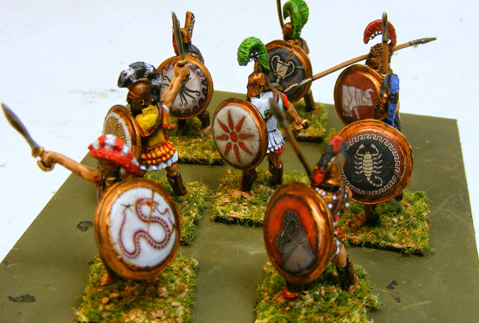 Evil Bob's Miniature Painting: 28mm Greek Hoplites