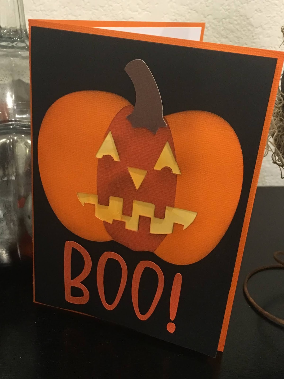 All Hallow's Eve: A Light Up Jack-o-lantern Card - Alice Scraps Wonderland