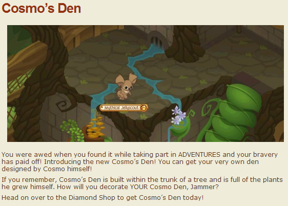 Animal Jam Community Blog: Greely's Inferno & Cosmo's Den & Jamaaliday ...