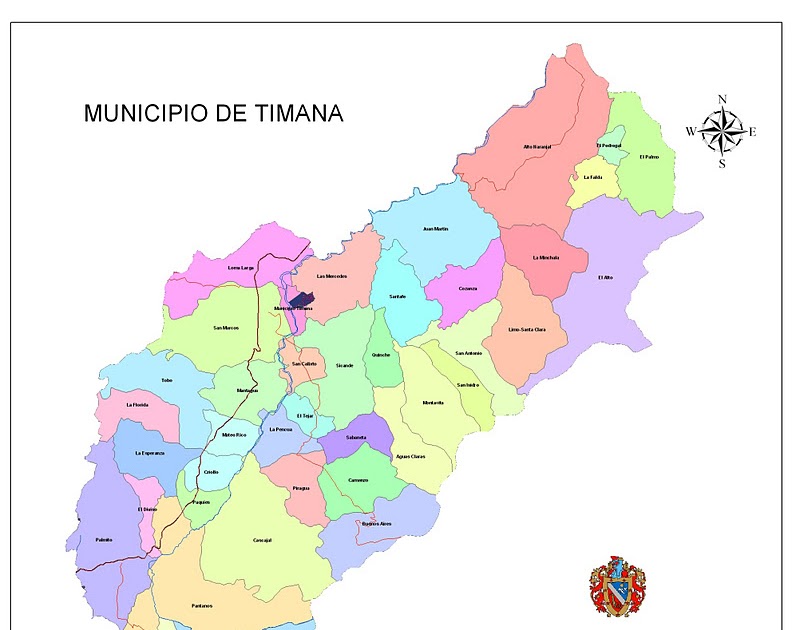 Guía Turística del Huila: MAPA TIMANA HUILA