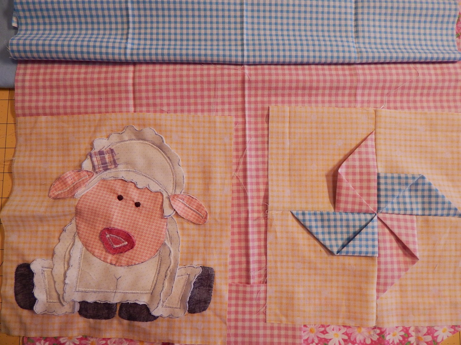 She's just a girl who creates...: Little Lamb Quilt Block