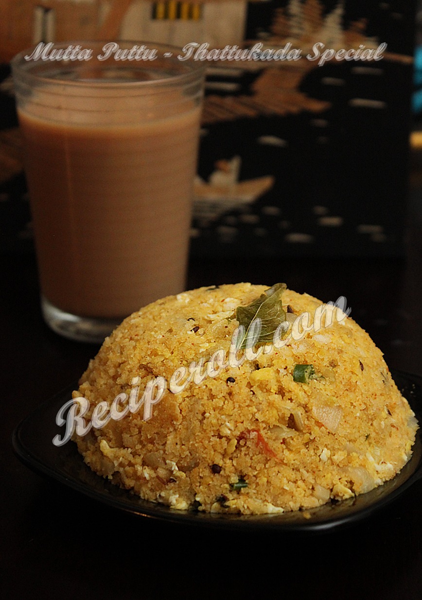 Mutta Puttu | Egg Puttu - Kannur Thattukada Special