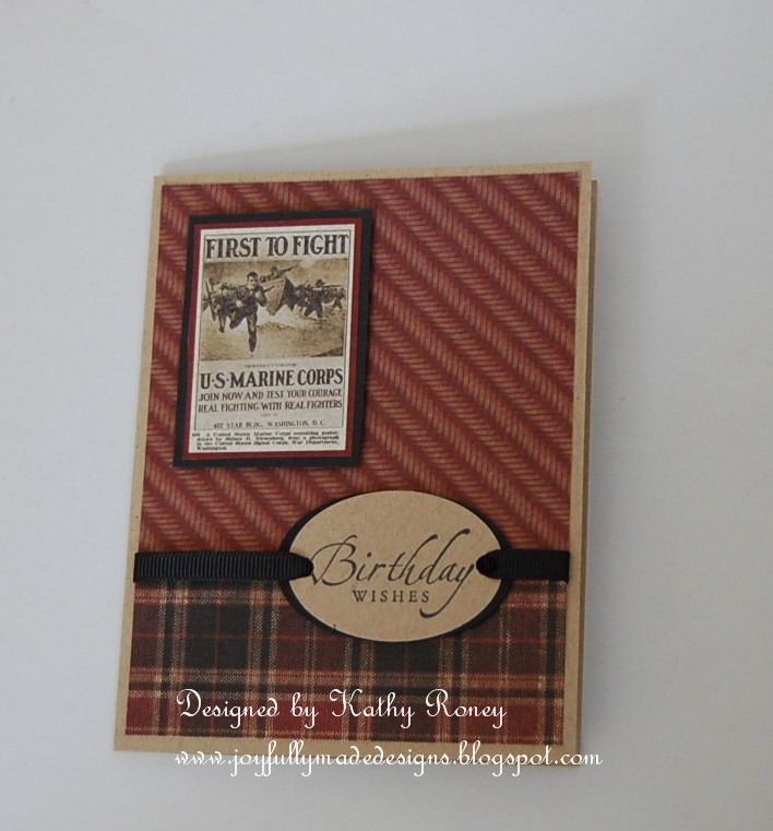 Joyfully Made Designs: Masculine Card Challenge