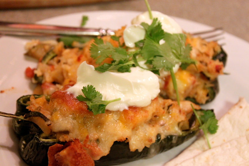 Stuffed Poblano Peppers - The Cottage Mama