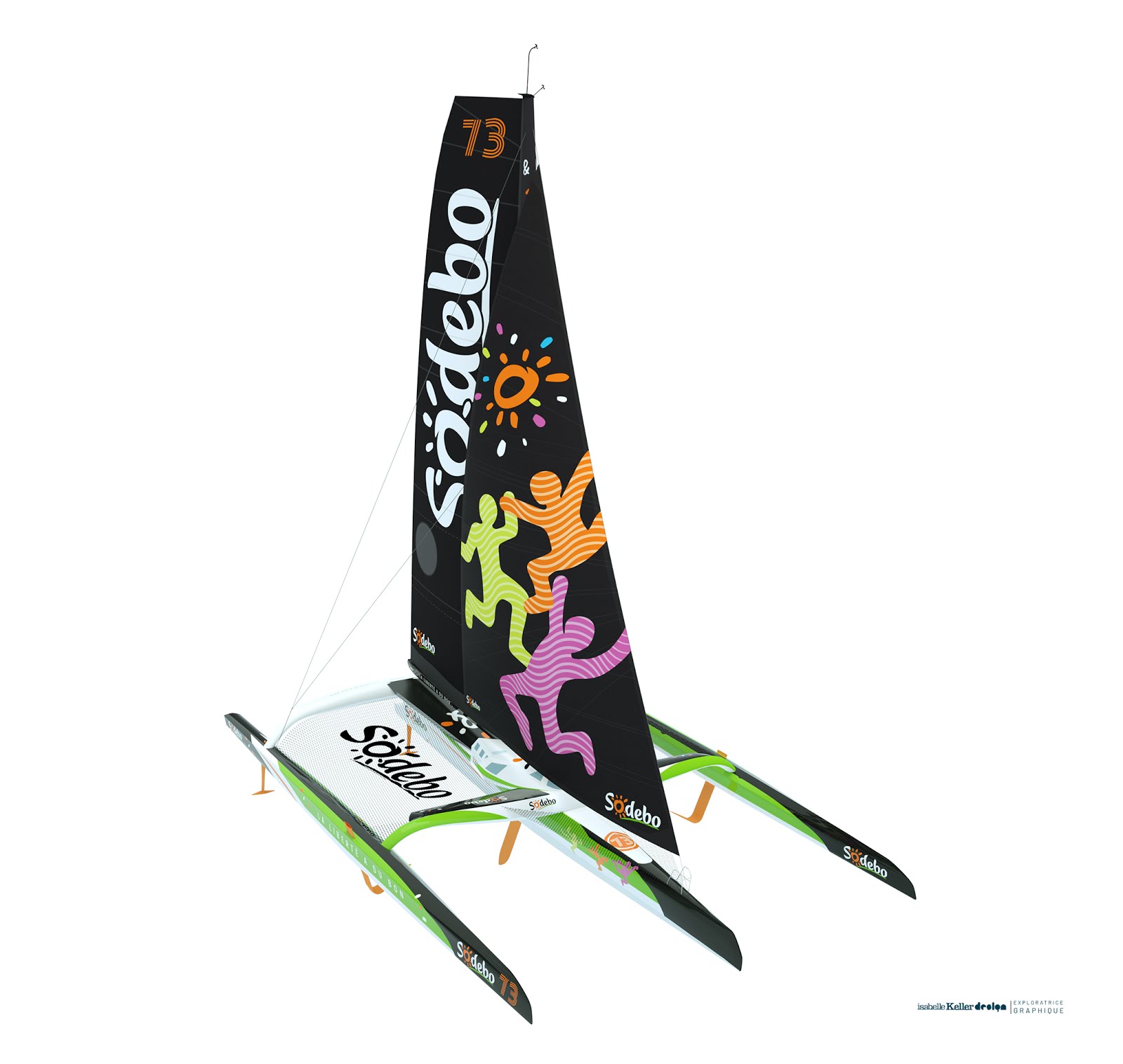 Sodebo Ultim 3 de Thomas Coville affiche des formes révolutionnaires ...