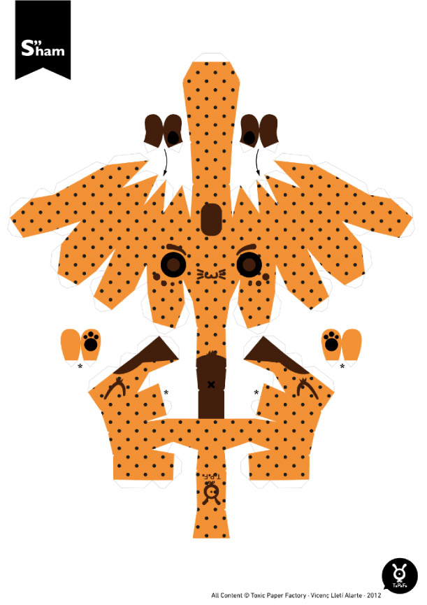 The Great World Of Papercraft: Hamster Rainbow