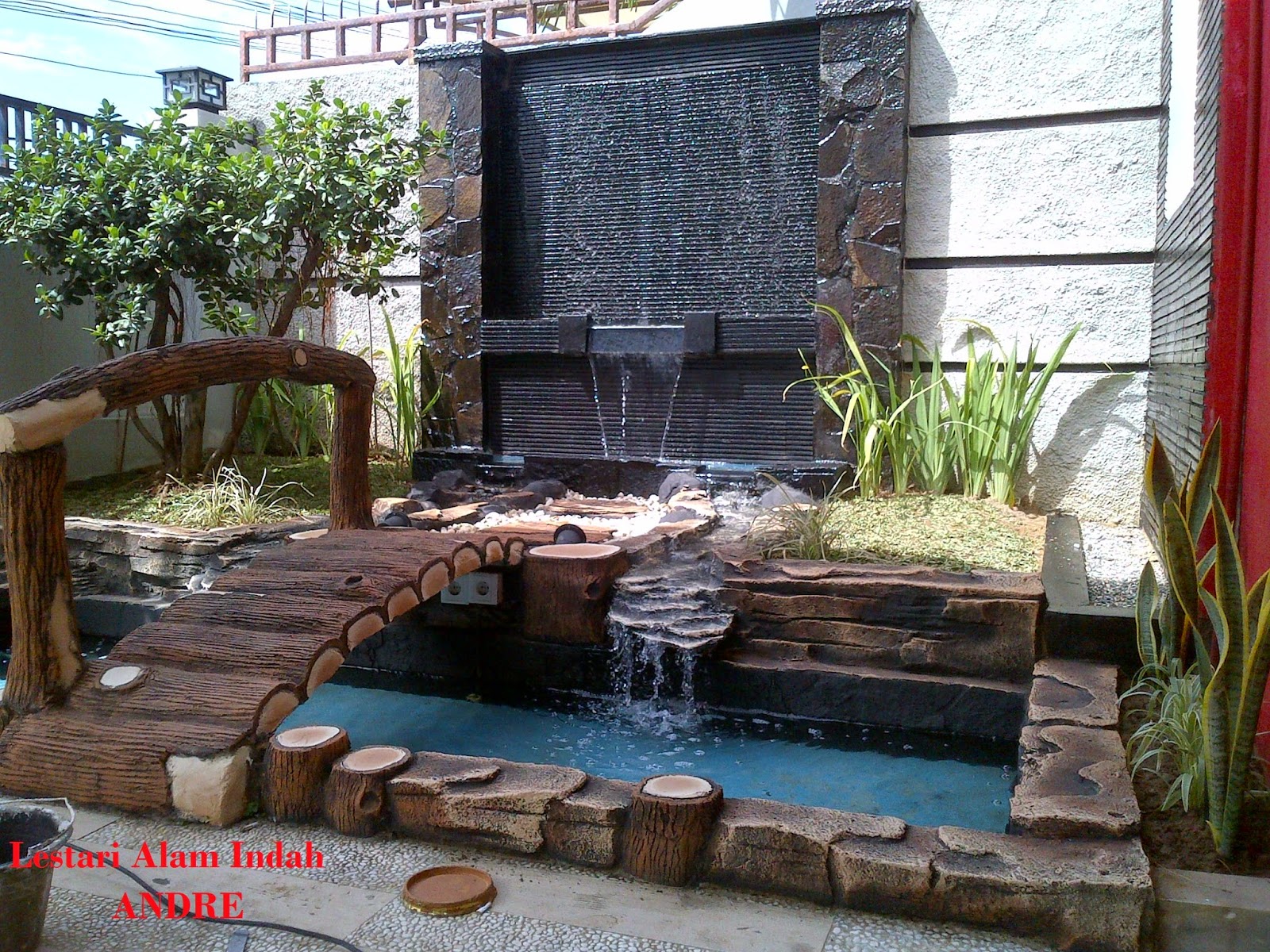 Lestari Alam Indah Makassar: Kolam Minimalis Batu Alam