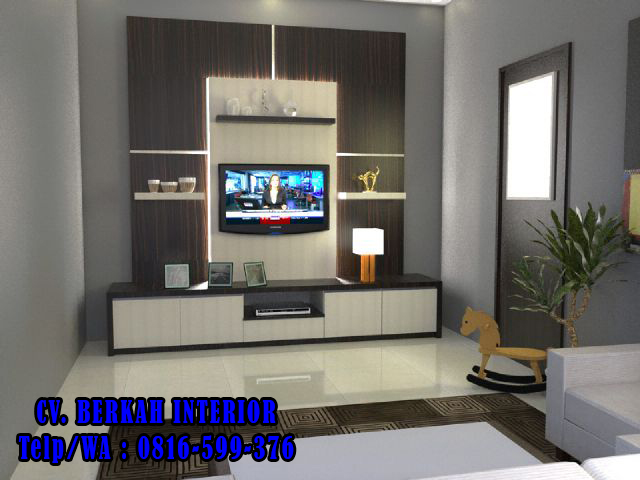 Backdrop TV Elegan Minimalis Interior