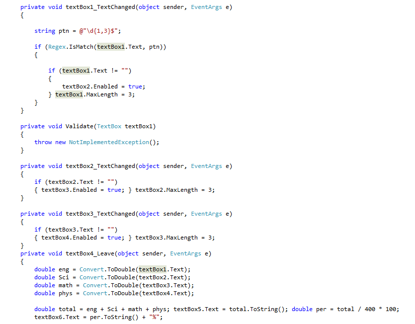 Programming Tutorials With Source Code: Simple Mark-sheet Form For ...