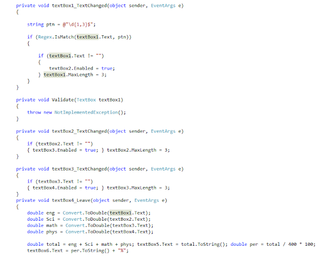 Programming Tutorials With Source Code: Simple Mark-sheet Form For ...