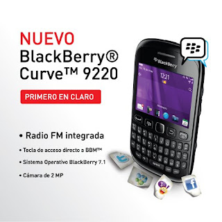 CLARO QUE TIENES MAS: Blackberry curve 9220