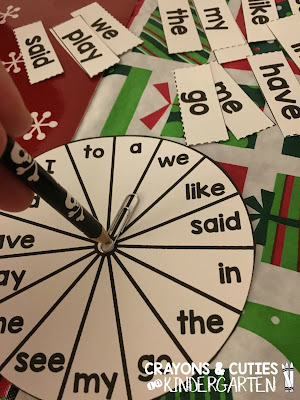 Crayons & Cuties In Kindergarten: Holiday Centers & Candy Cane Word Work!