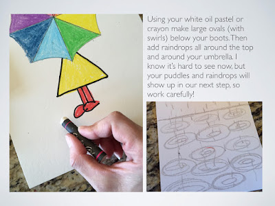 Art-A-Baloo Crew: Color Wheel Umbrellas: A Lesson in Color and Texture