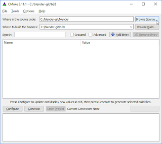Building Blender source code