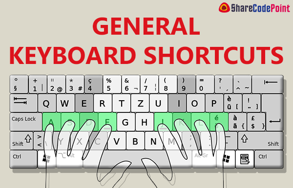 General Keyboard Shortcuts