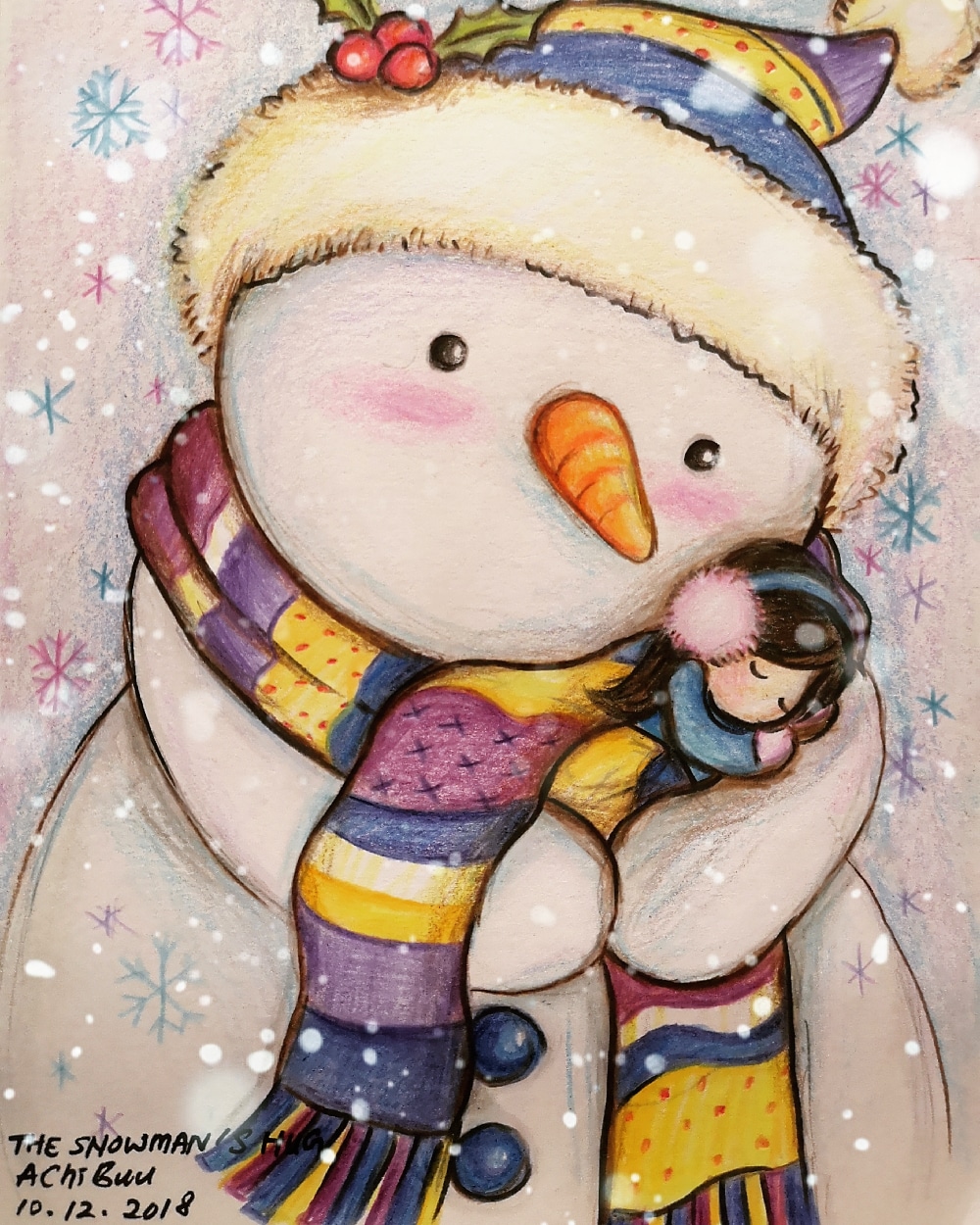 AChiBuu Handmade: The Snowman's Big Warm Hug