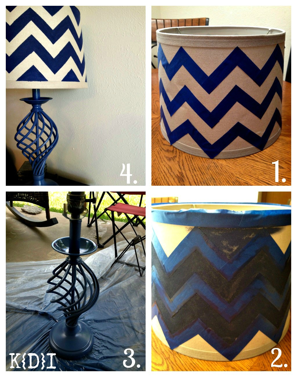Chevron Lamp Makeover: Katie {Did} It | Days of Chalk and Chocolate