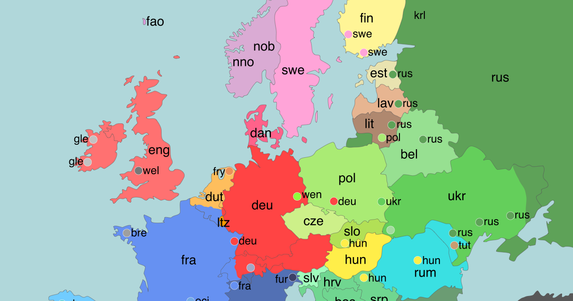 Prismaps - Maps of Europe: Languages in Europe