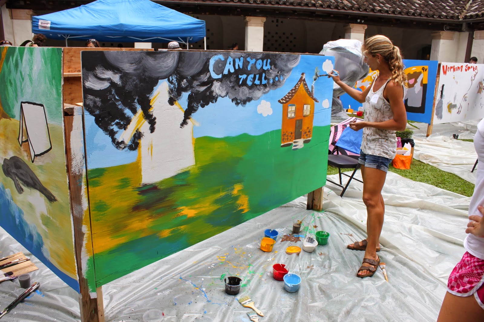 Boz Schurr: HFD Fire Prevention Week 2014 Mural