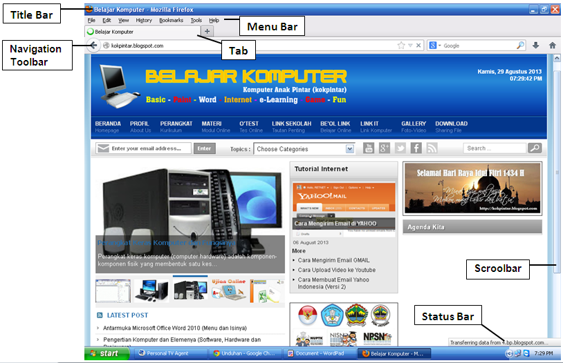 Pengertian Web Browser dan Bagian-Bagiannya | Kumpulan Cara Cepat, Cara ...