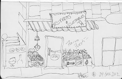 Daily Draw: Vegetable Store