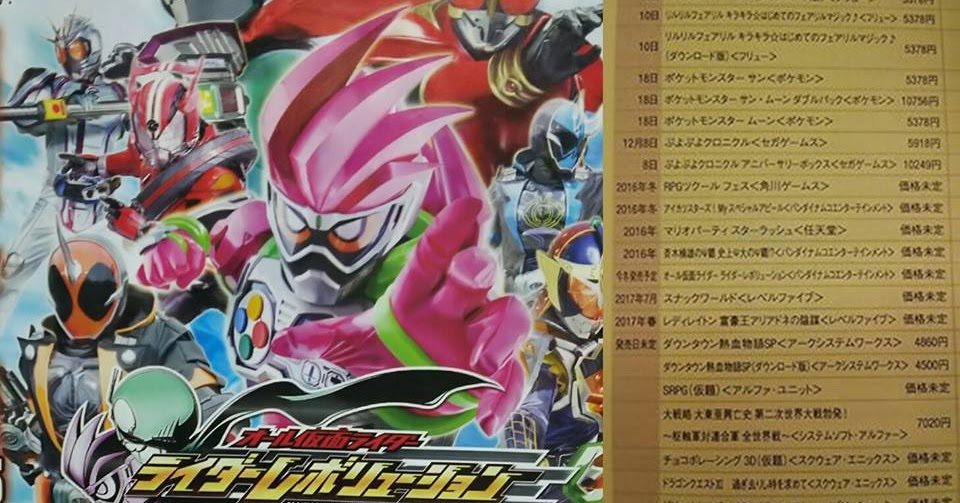 All Kamen Rider : Rider Revolution for Nintendo 3DS Cover Revealed