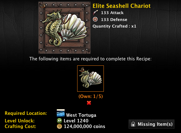 Pirate Clan Blacksmith Recipes: Ships