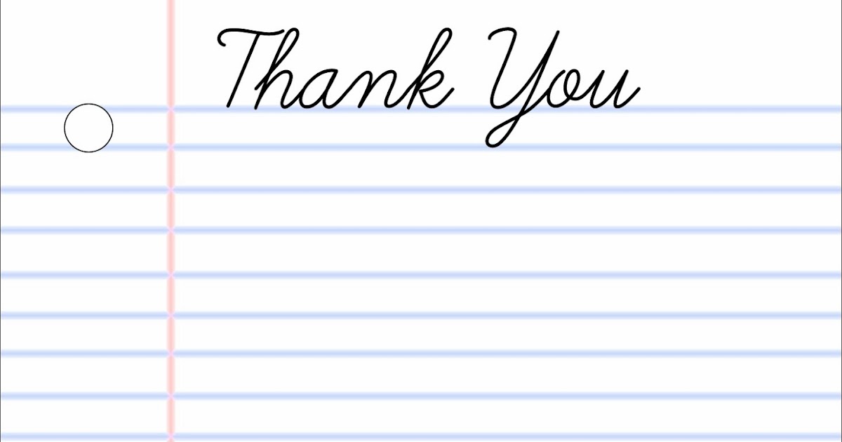 living with threemoonbabies: Notebook Paper Thank You Notes (free ...