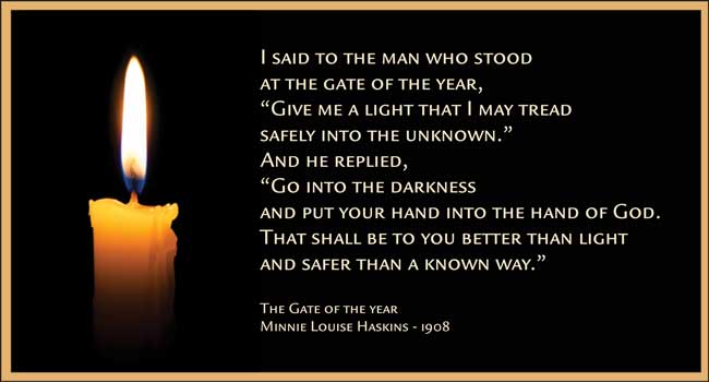 The Gate of the Year, by Minnie Louise Haskins