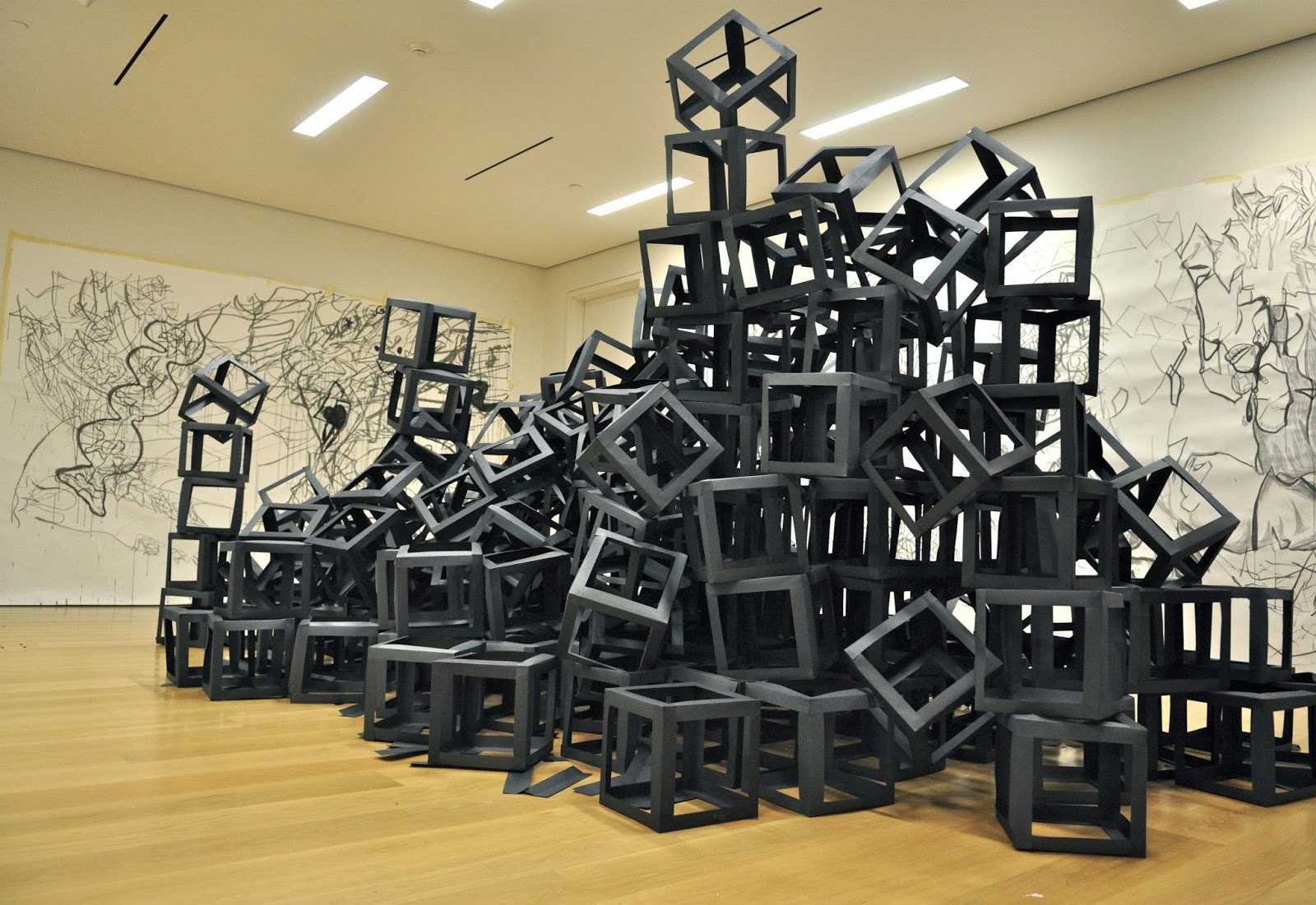 The Speckled Smock at Polser Elementary: Collaborative Cube Sculpture