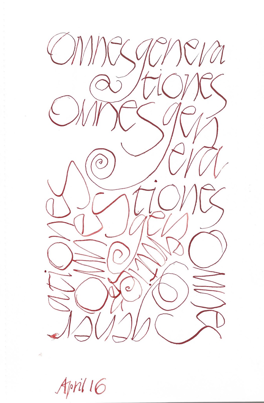 Art With a Needle: Calligraphy update -- my new pen 1