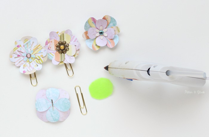 PitterAndGlink: DIY Paper Flower Planner Clips
