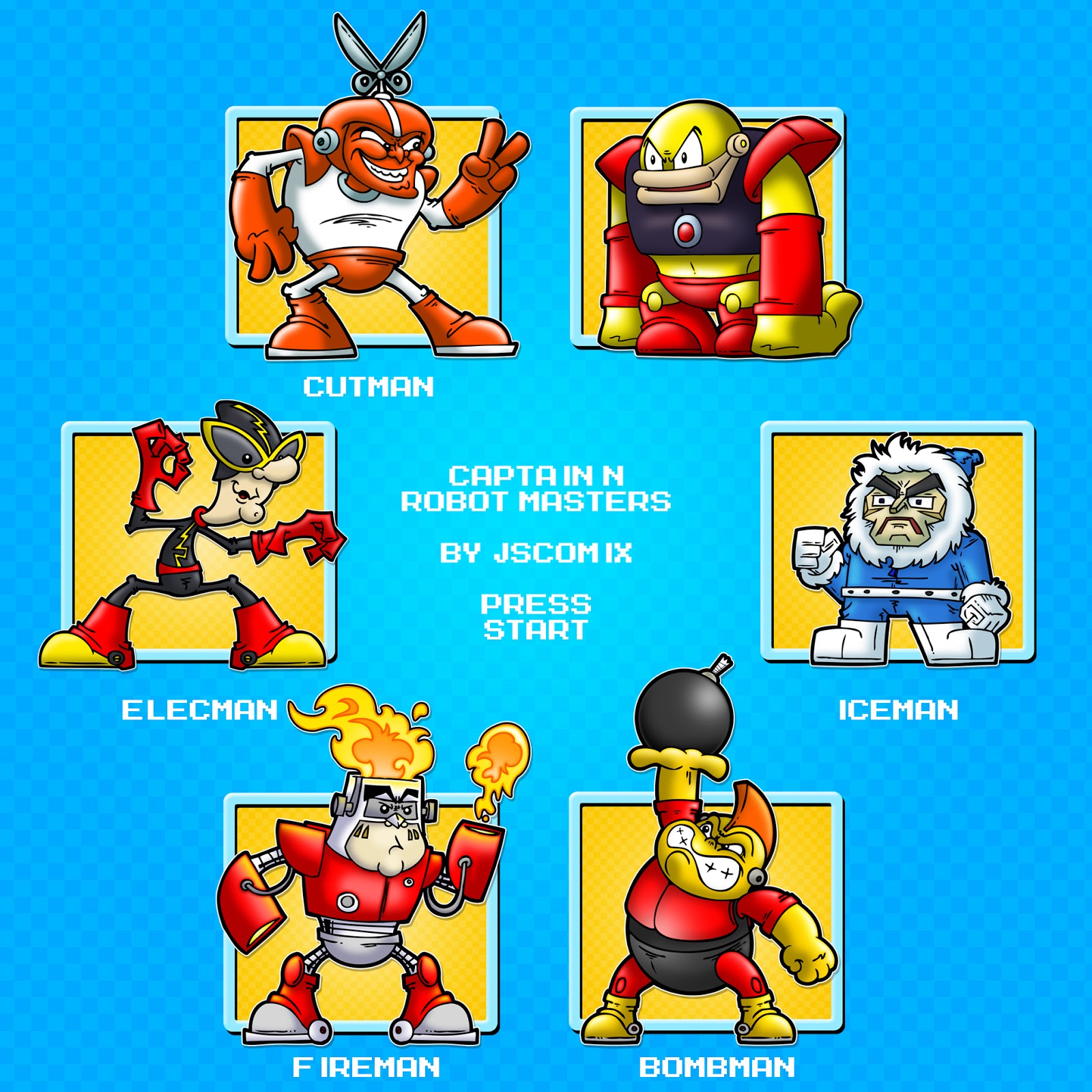 Random Stuff for Random Fun: Captain N: Robot Masters - NES Colors vs ...