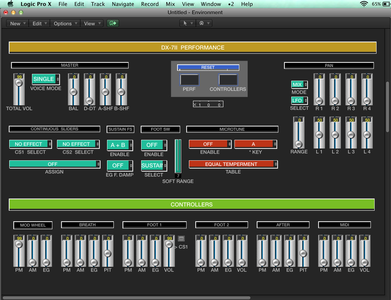 MATRIXSYNTH: VIRTUAL Yamaha DX-7 / DX-7II Programmer for Logic