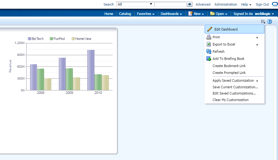 Vishal's blog: Easy method to create BIP 11g reports on top of OBIEE dashboards