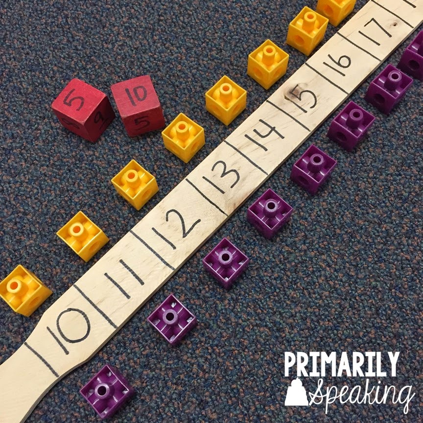 A Fun {and Easy} Math Game | Primarily Speaking