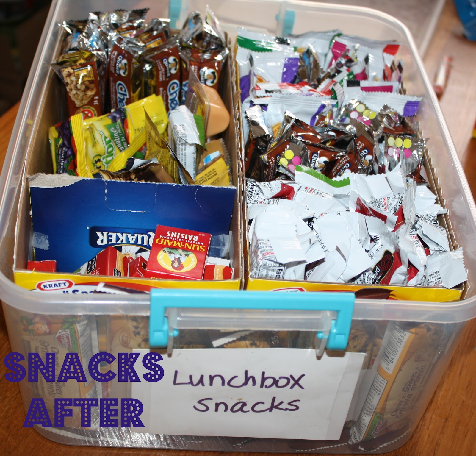 GingerBabyMama: Organized School-time Snacks!
