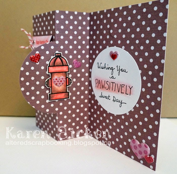 Altered Scrapbooking: Puppy Pull Card Valentine